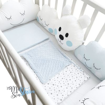 Ogradica za bebe - Polarni meda i plavi oblak